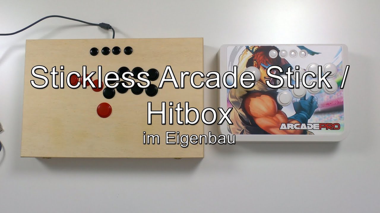 Stickless Arcade Stick (SLAC) / Hitbox im Eigenbau - YouTube