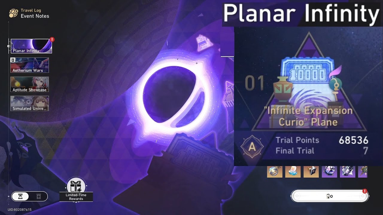 Planar Infinity: 01 "Infinite Expansion Curio" Plane | Honkai Star Rail ...