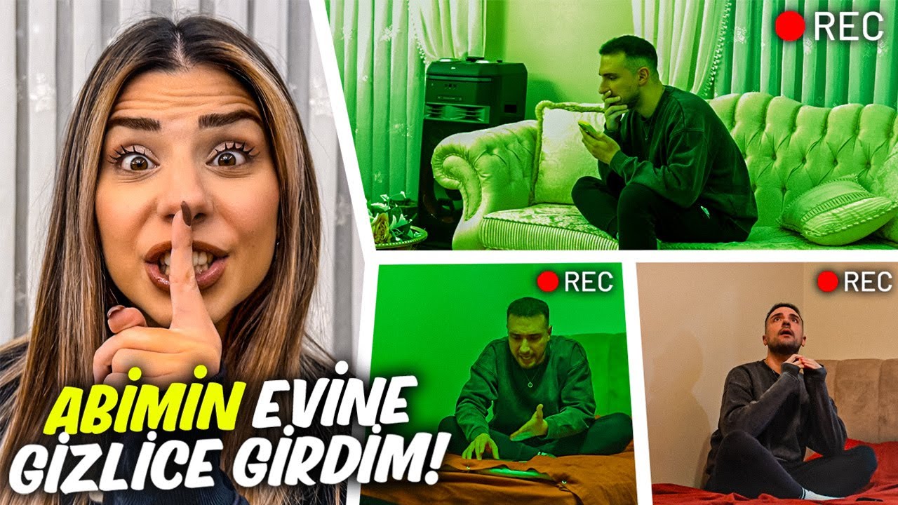 ABİMİN EVİNDE GİZLİCE KALIP KORKUTTUM !? - YouTube