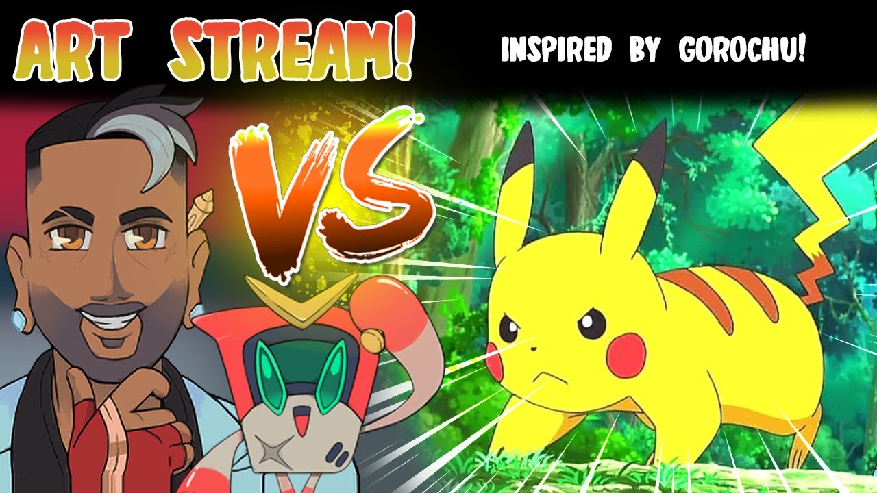 Designing Paradox Pikachu/Gorochu! Pokemon Art Stream! - YouTube