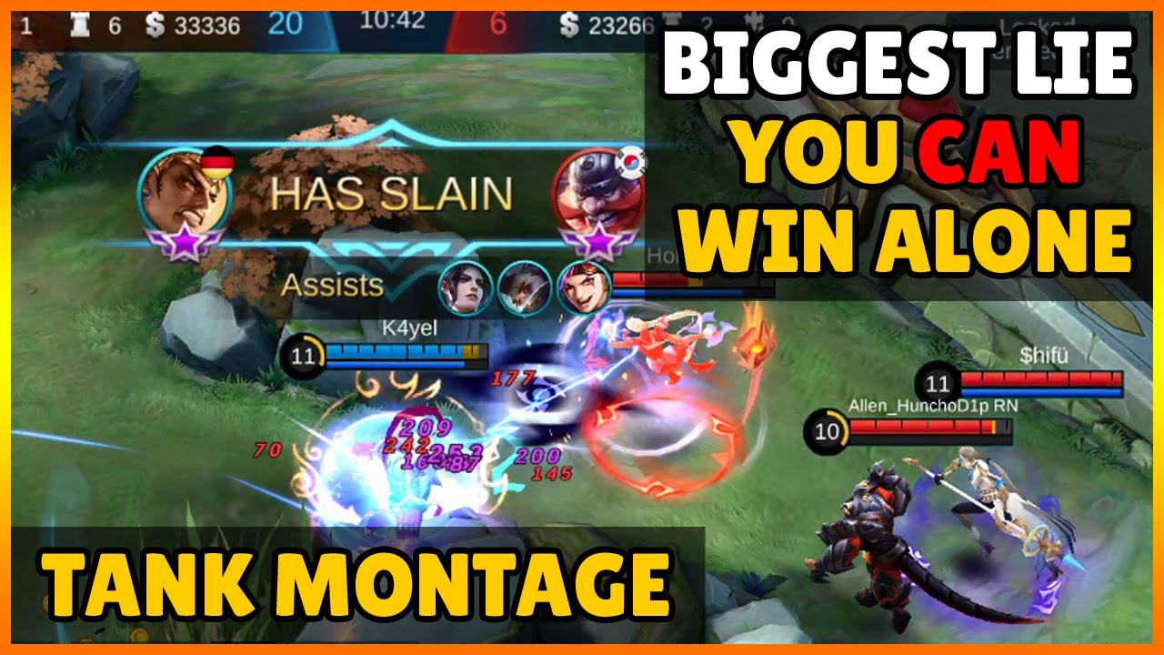 Tank Montage Mobile Legends | How To Play Tank in Mobile Legends - YouTube