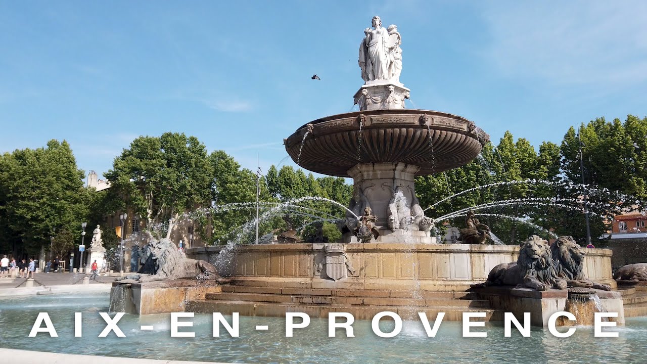 Aix-en-Provence | A short walk around the city of fountains - YouTube