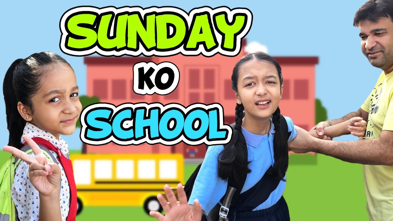 SUNDAY KO SCHOOL 🏫 😲🤩| Sunday Fun | Family Vlog | Aayu and Vanu - YouTube