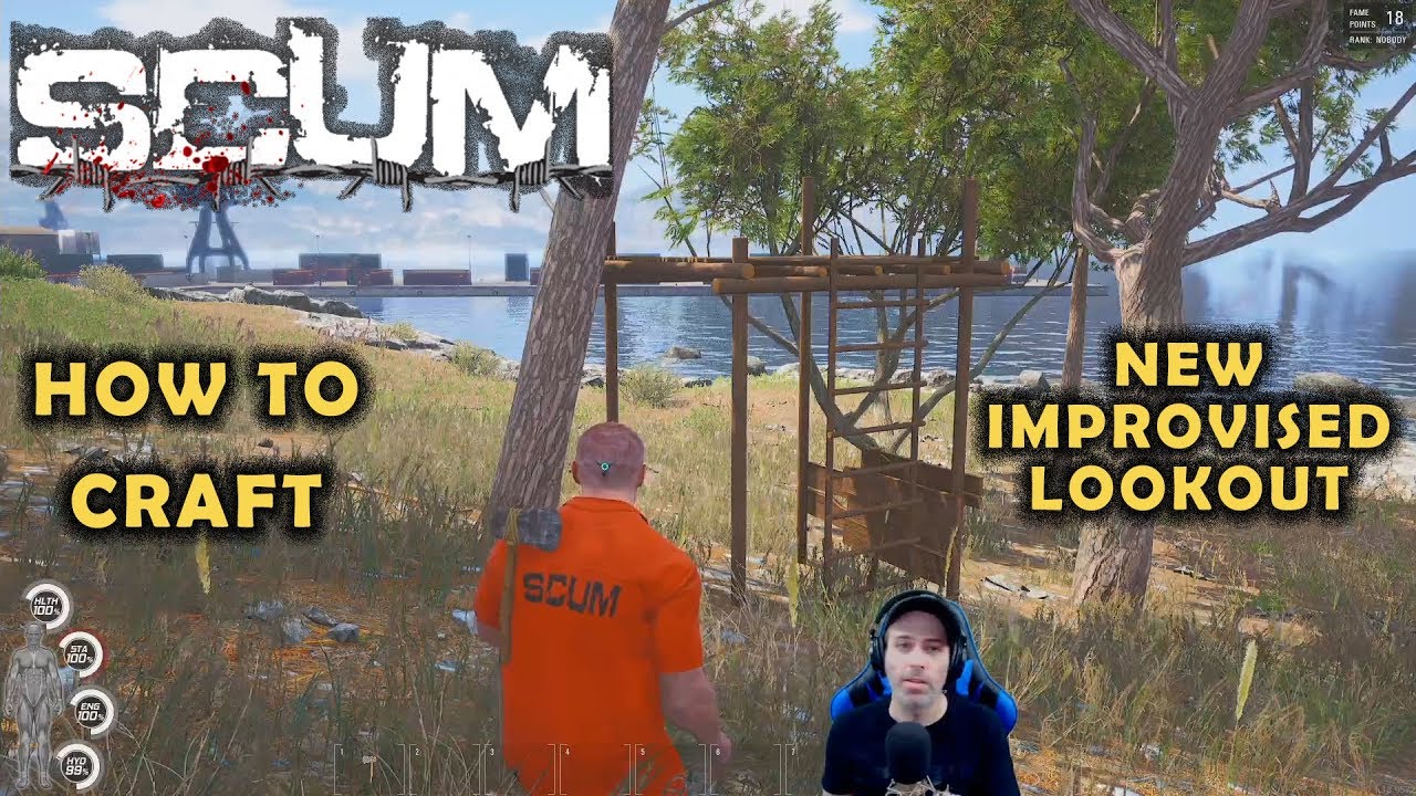 SCUM Guide - How To Craft Improvised Lookout - New In Patch 10/19/19 ...