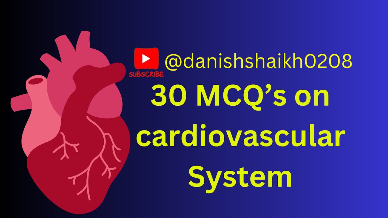 30 MCQ on cardiovascular system with Answers #gpat #pharma # ...