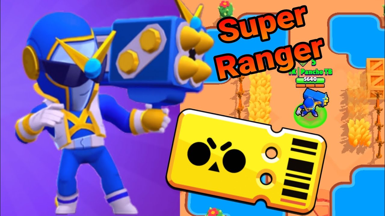 Brock SUPER RANGER🔥/Brock el POWER RANGER azul🔥(Brawl Stars) - YouTube
