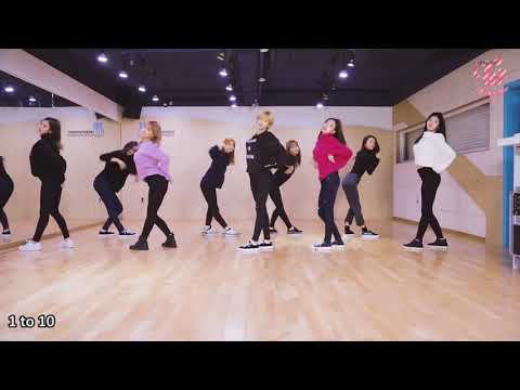 Compilation of TWICE's domino choreo
