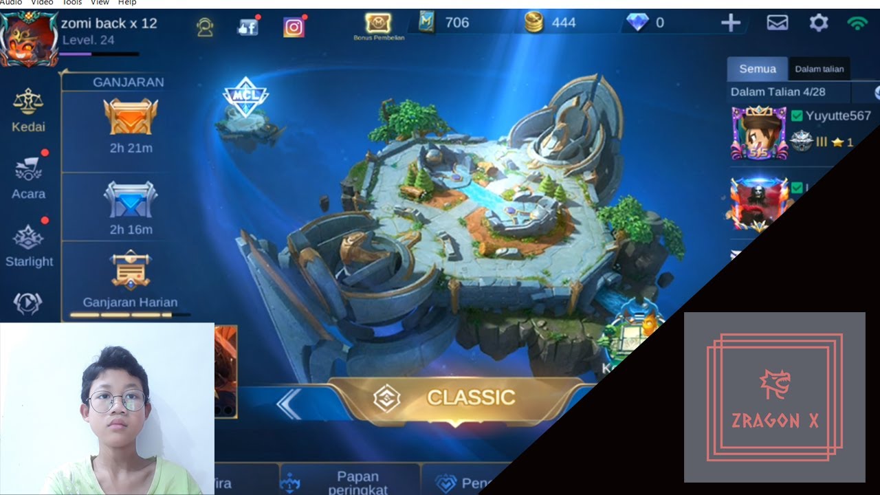video pertama main mobile legend - YouTube