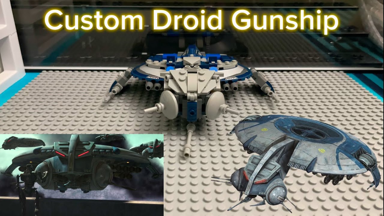 Custom LEGO Star Wars Droid Gunship - YouTube