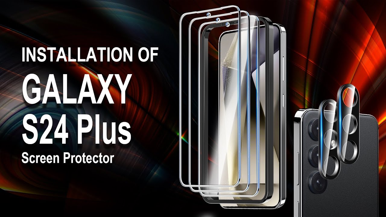 Samsung Galaxy S24 Plus Tempered Glass Screen Protector Installation ...