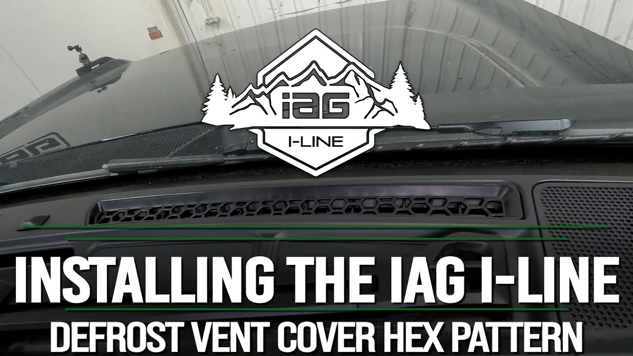 IAG I-Line Defrost Vent Cover Hex Pattern for 2021+ Ford Bronco Install ...