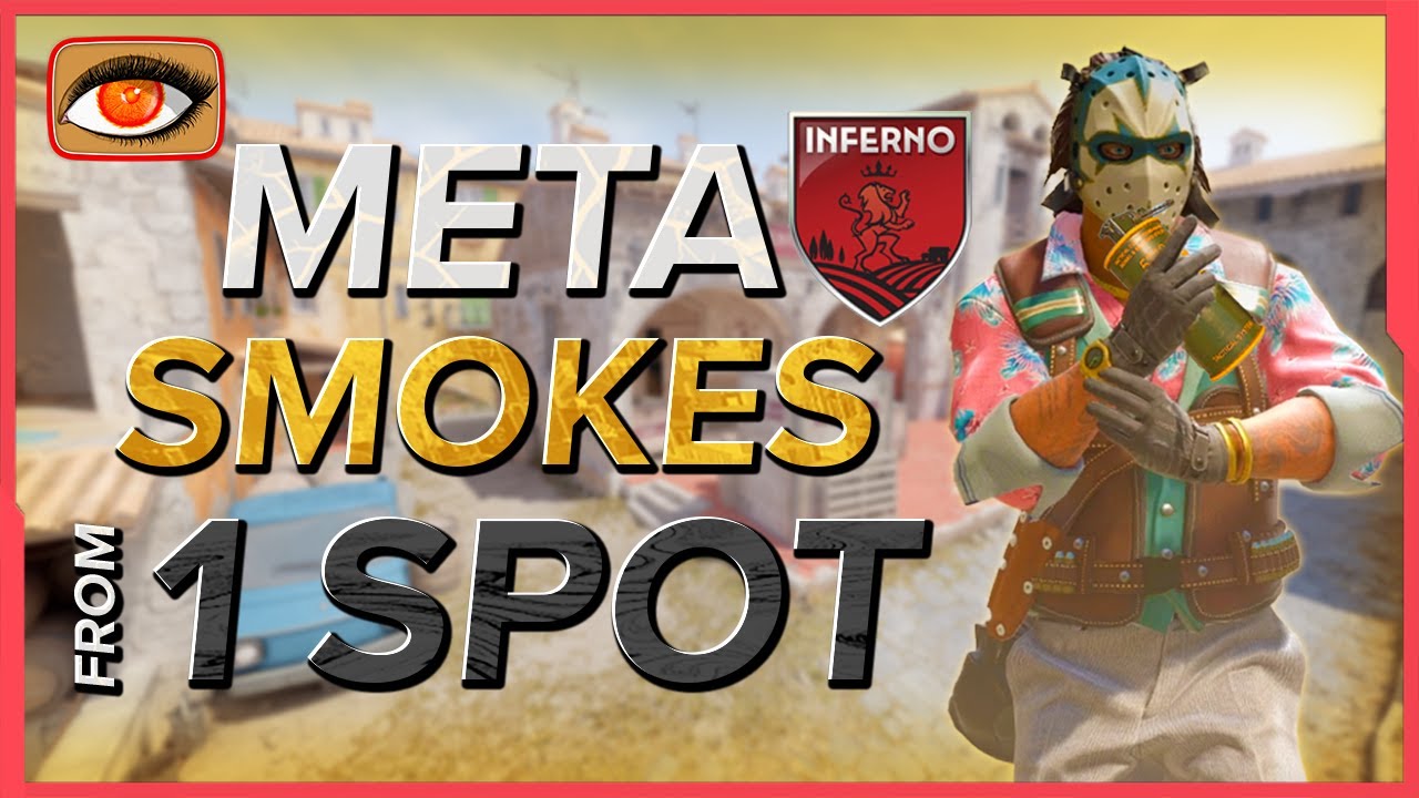 Meta Smokes from 1 SPOT on Inferno | CS2 Guide - YouTube