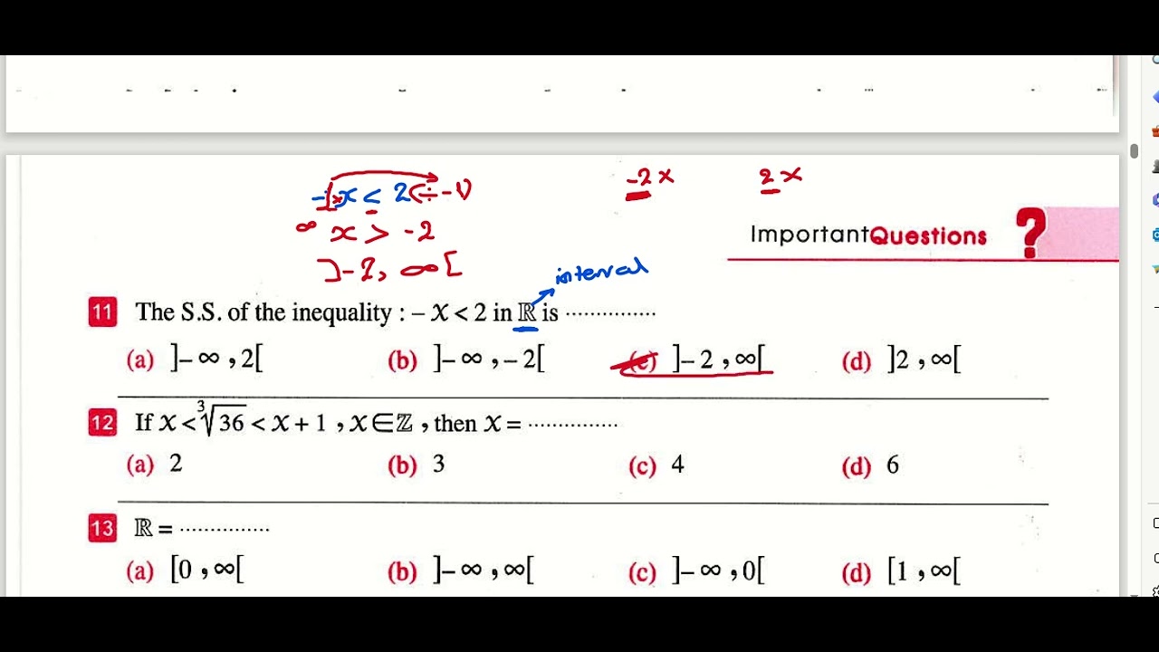 prep2 revision algebra (November . test) - YouTube