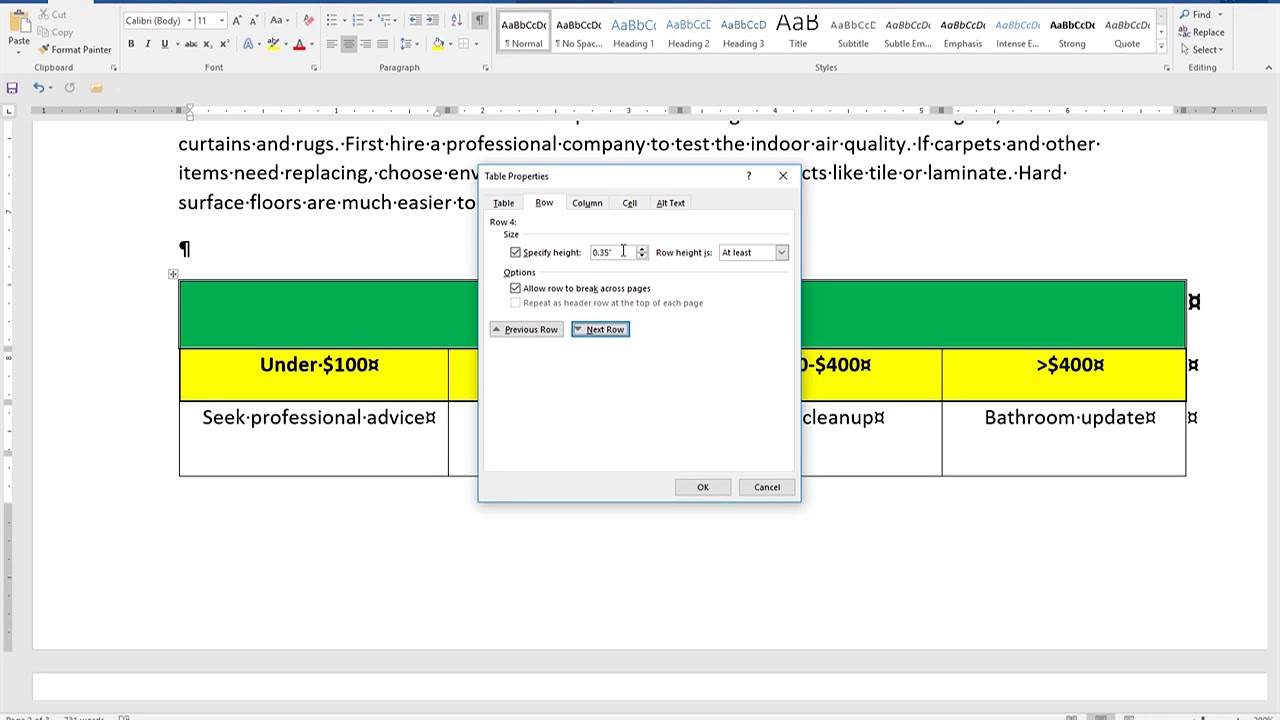 Word Chapter 3 - YouTube