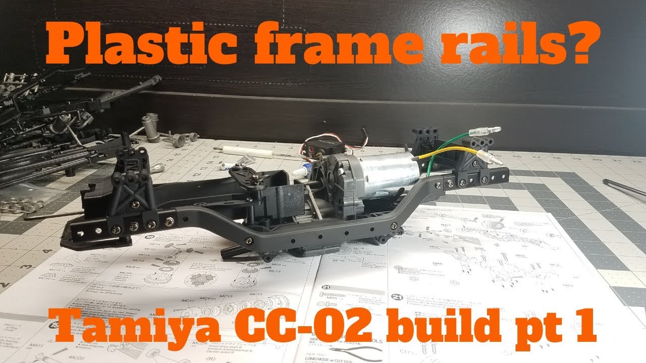 Tamiya CC-02 build pt 1 (transmission and chassis) - YouTube