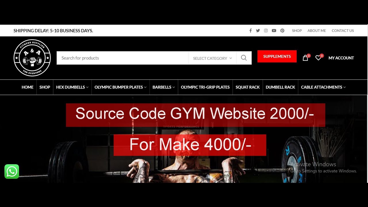 Source Code Gym website | Create a Complete Gym Website Using Php,mysql ...