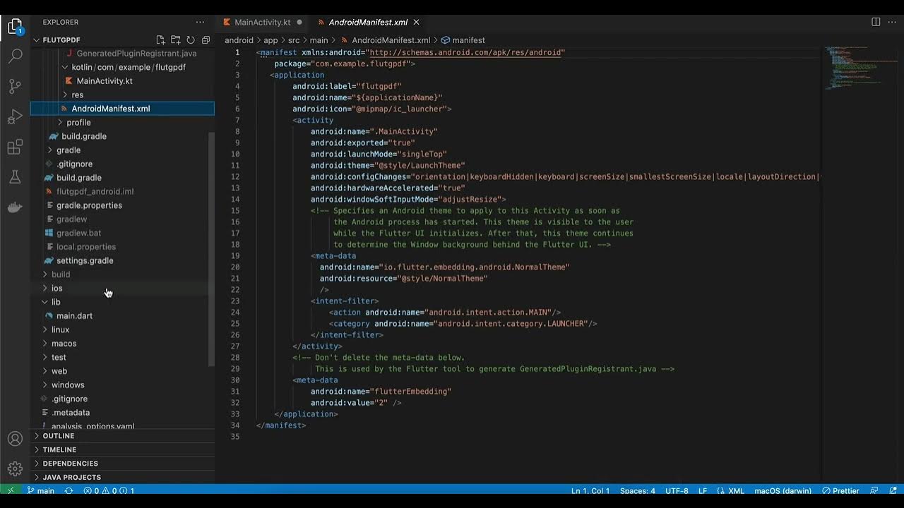 Generate pdf in flutter without third part lib using kotlin & Swift - YouTube