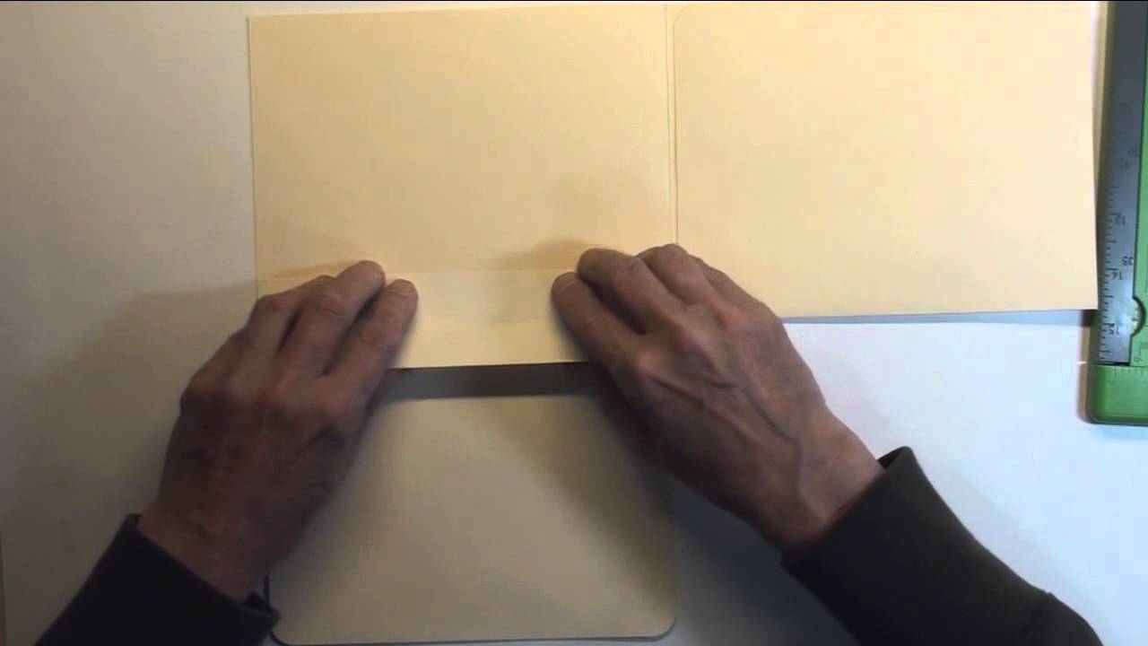 using manila folders for mini tutorial - YouTube