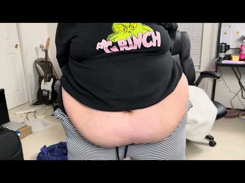 SSBBW belly squeeze into “new pants” I was shocked to find out they were too small! 