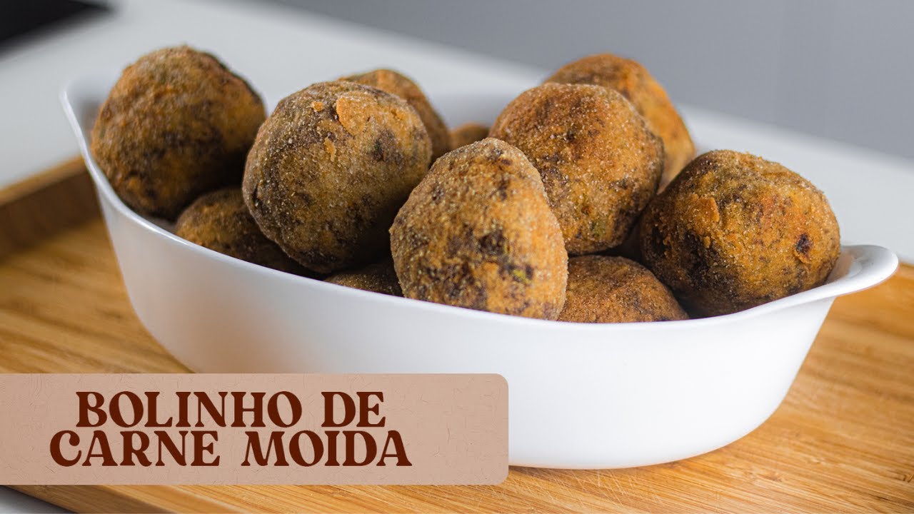 DESCOBRI O SEGREDO DA FAMOSA RECEITA DE BOTECO.BOLINHO DE CARNE MOÍDA ...