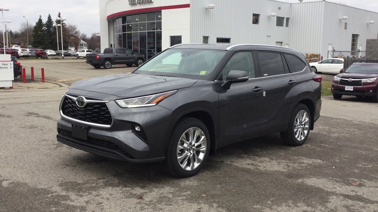 Gray 2020 Toyota Highlander LIMITED Review Brockville ON - 1000 Islands ...