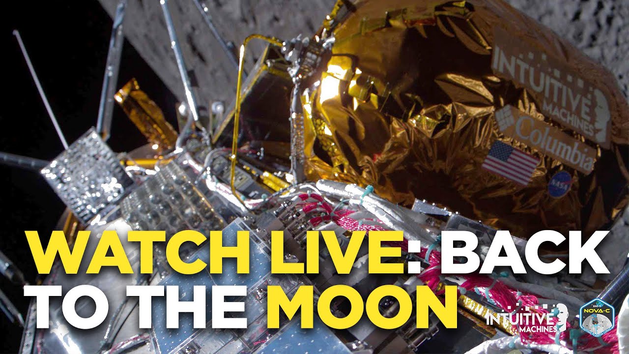 Watch live: America attempts first moon landing in 50 years - YouTube