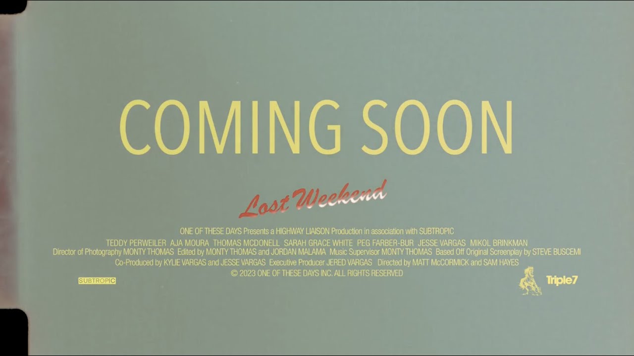 "Lost Weekend" Teaser - YouTube
