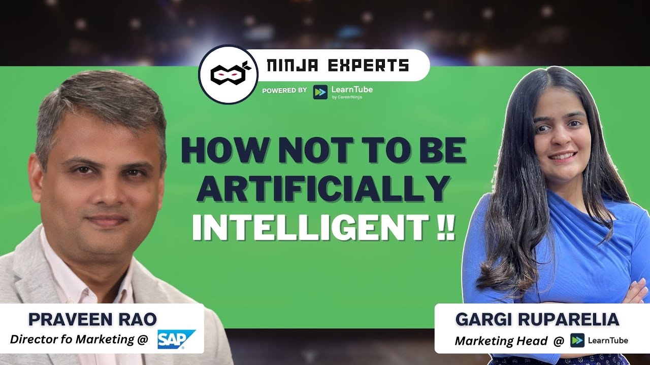 Don't let AI control our careers | Praveen Rao | Ninja Experts | LearnTube - YouTube