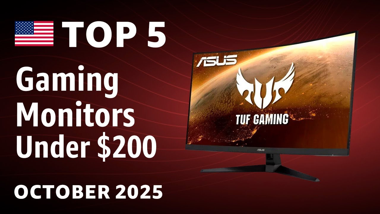 TOP—5. Best Gaming Monitors (Under $200) October 2025 - YouTube