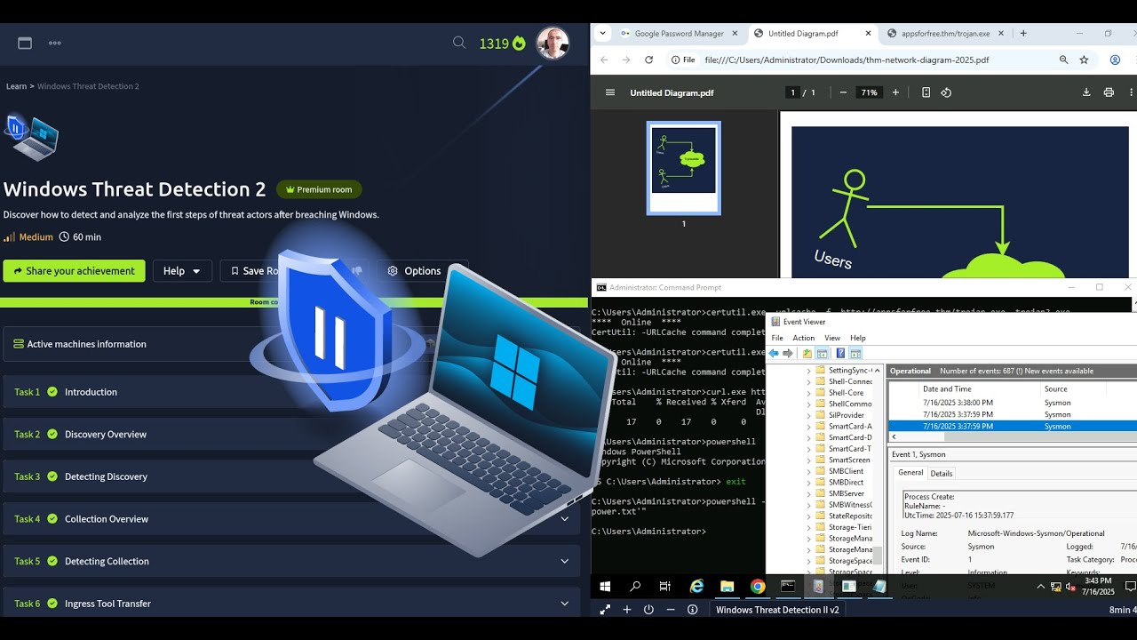 🚨😸 Windows Threat Detection 2 | TryHackMe 🚨😸 - YouTube