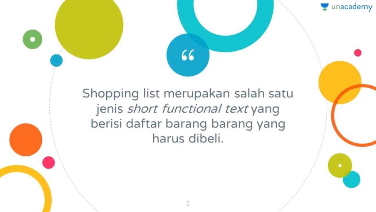 Short Functional Text - Shopping List (Bahasa Inggris - kelas X- SMA ...
