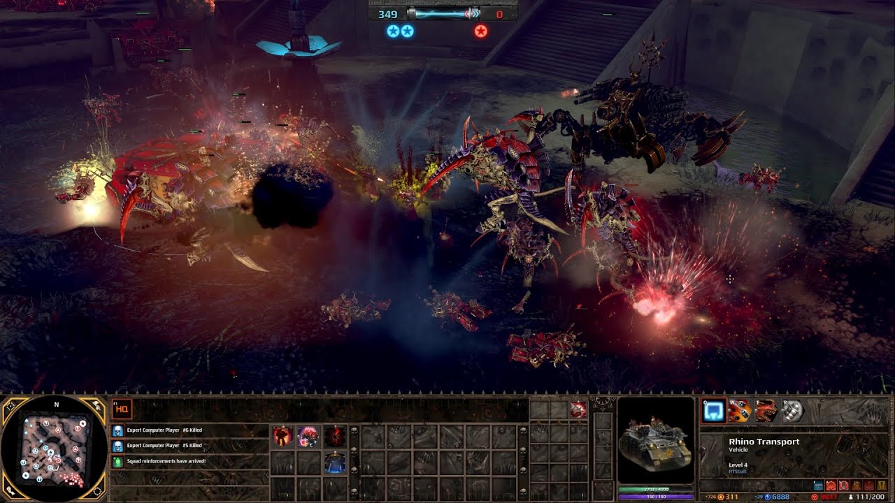 World Eaters Rampage 1v2 Cinematic Battle Against the Tyranid Swarm DoW ...