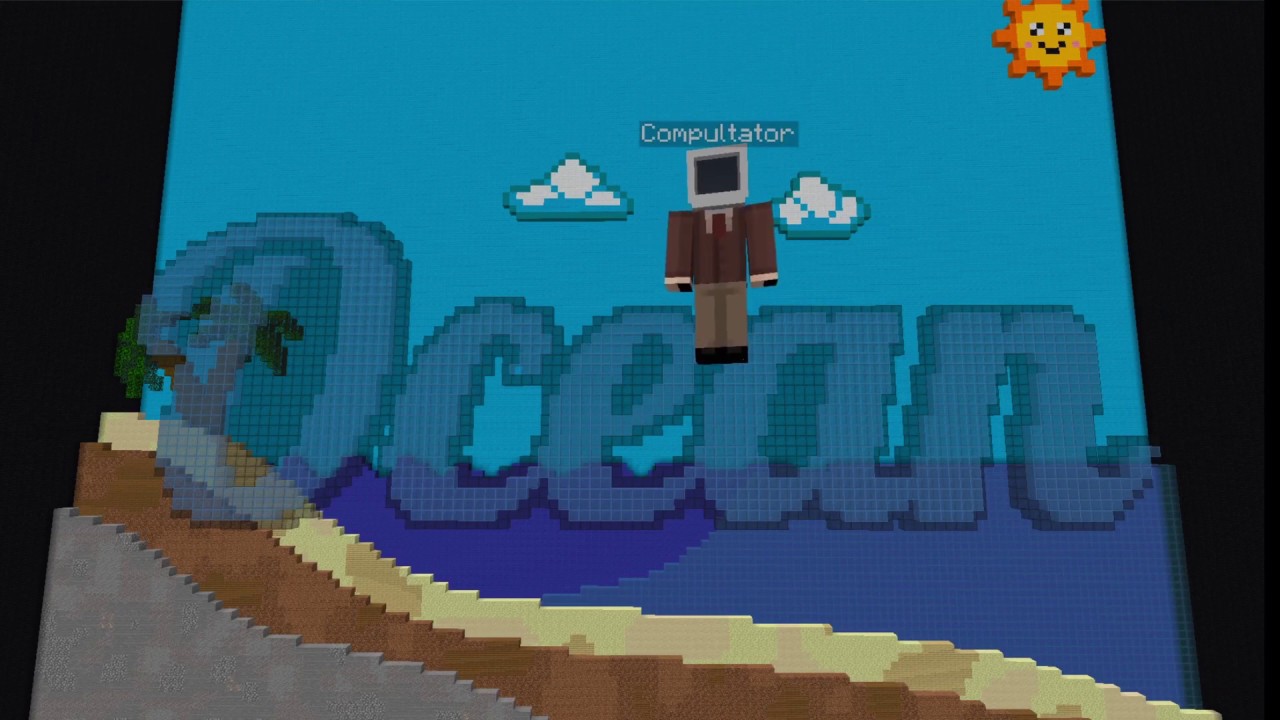 Minecraft Let's Build: A Dynamic Glass Ocean - YouTube