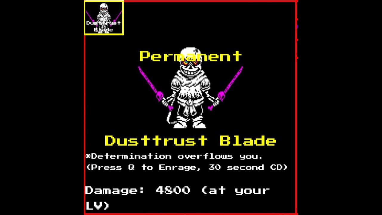 Dusttrust blade showcase | roblox undertale last reset - YouTube