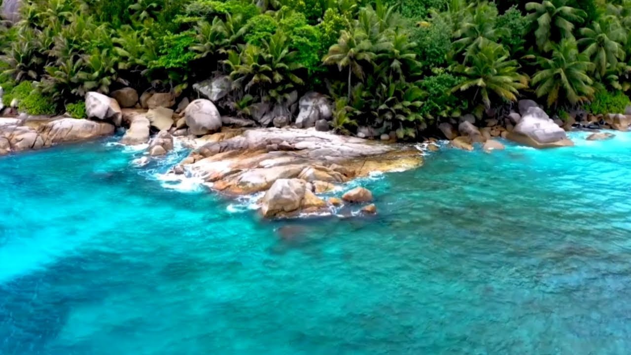 The Sound of Flute Music And Waves On A Beautiful Island For Relaxation ...