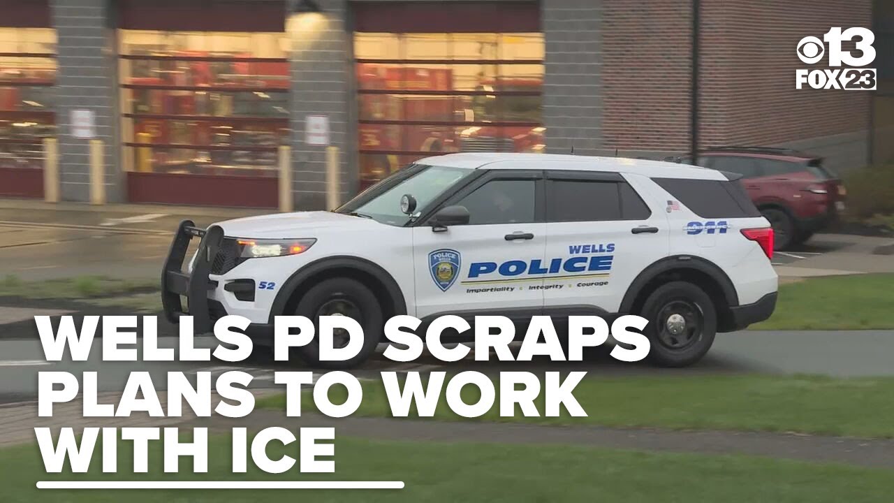 Wells Police Department pauses agreement with ICE - YouTube