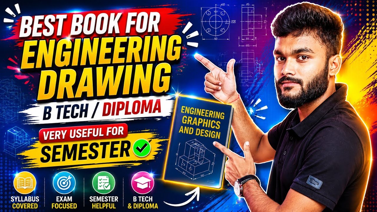 Best Book for Engineering Drawing | B.Tech & Diploma | N.D. Bhatt & P.S ...