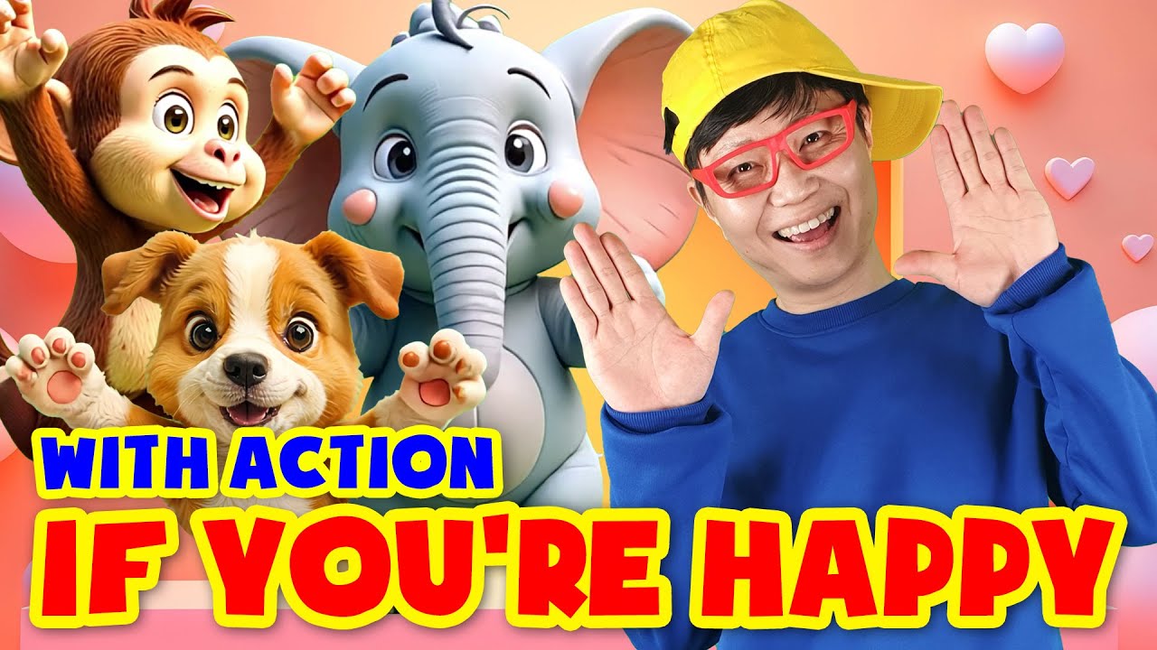 If you're happy and you know it with action | Kids Song | Super Simple ...