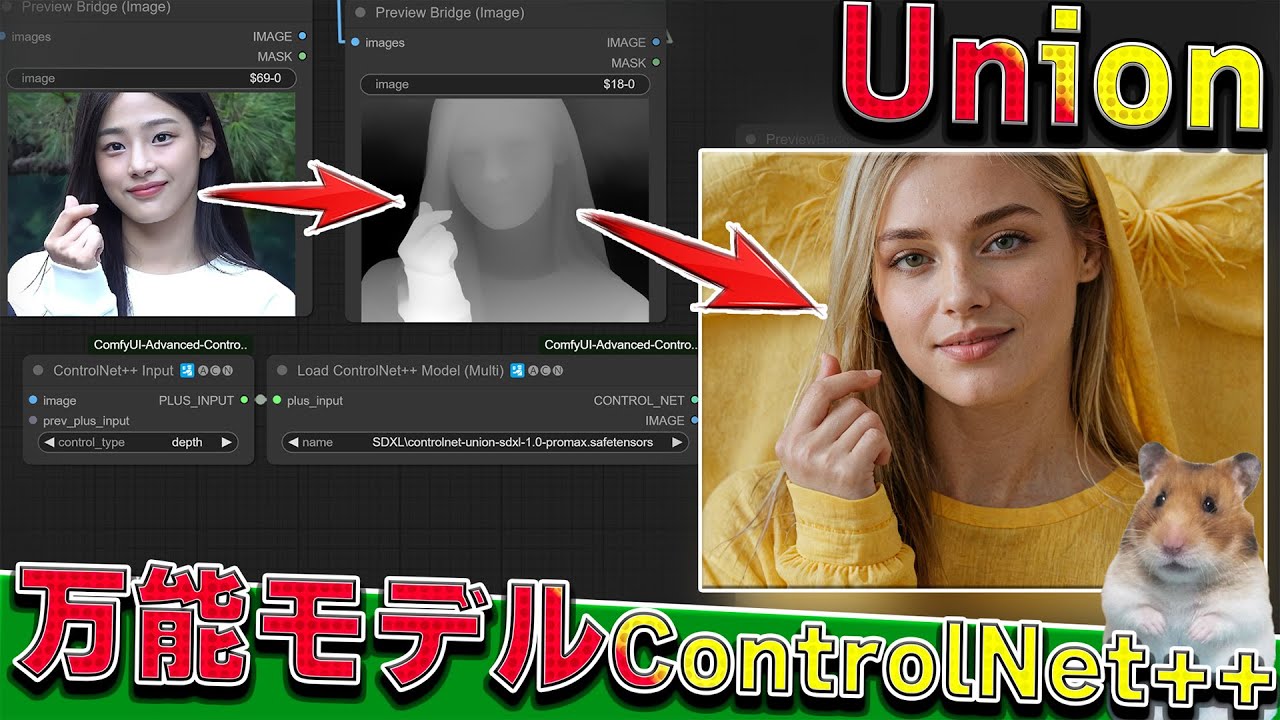 【ControlNet++】SDXL-union の万能モデルを使おう！ ComfyUI StableDiffusion - YouTube