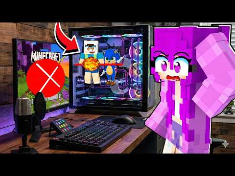 ENES VE BEBEK SONİC ECE’yi TROLLEMEK İÇİN BİLGİSAYARIN İÇİNE GİZLENDİ 😱 Minecraft