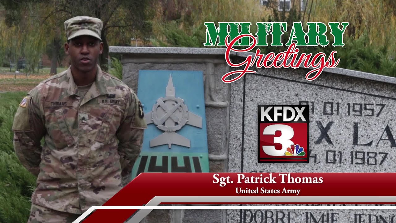 Sgt. Patrick Thomas - Military Greetings 2018 - YouTube
