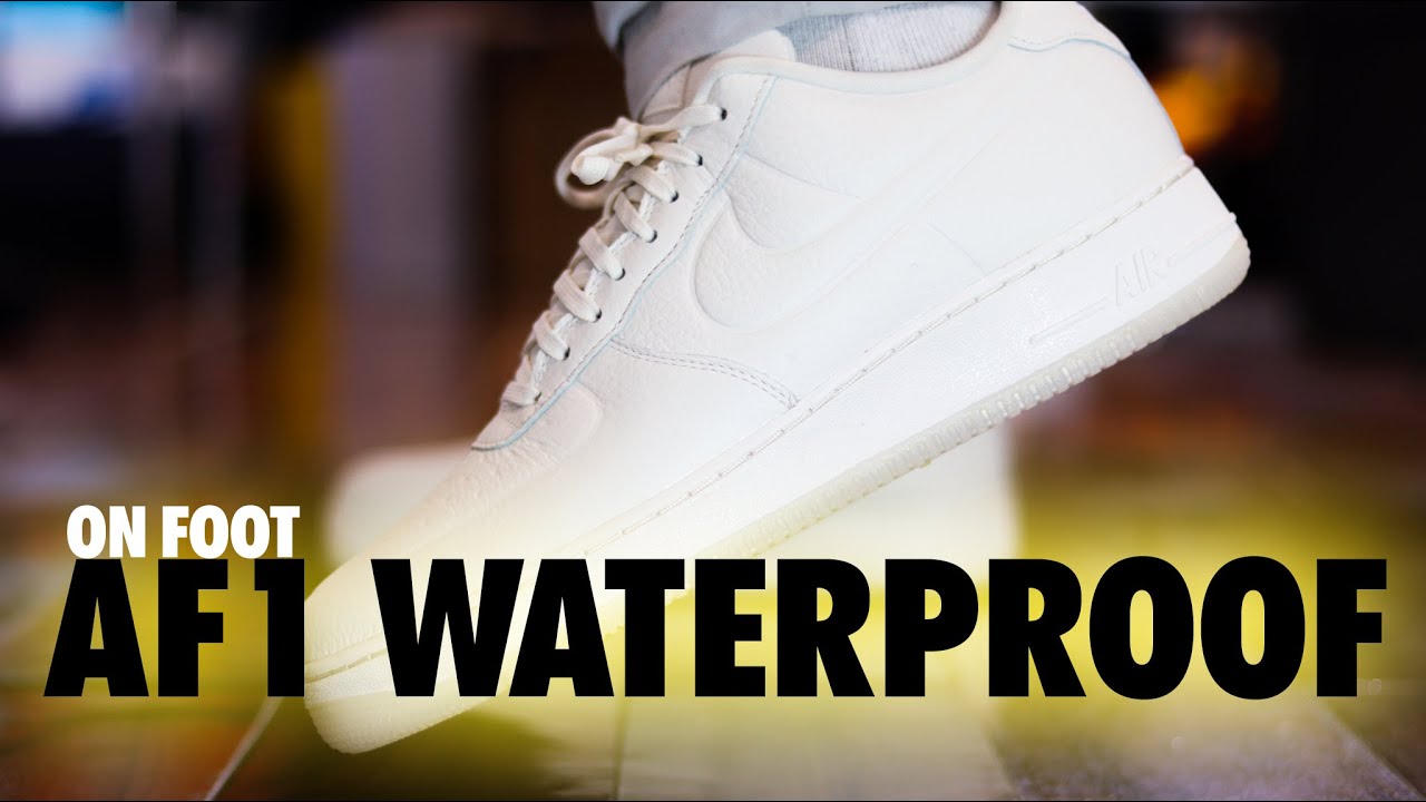 ON FOOT! Nike Air Force 1 Pro-Tech Waterproof Phantom Summit White ...