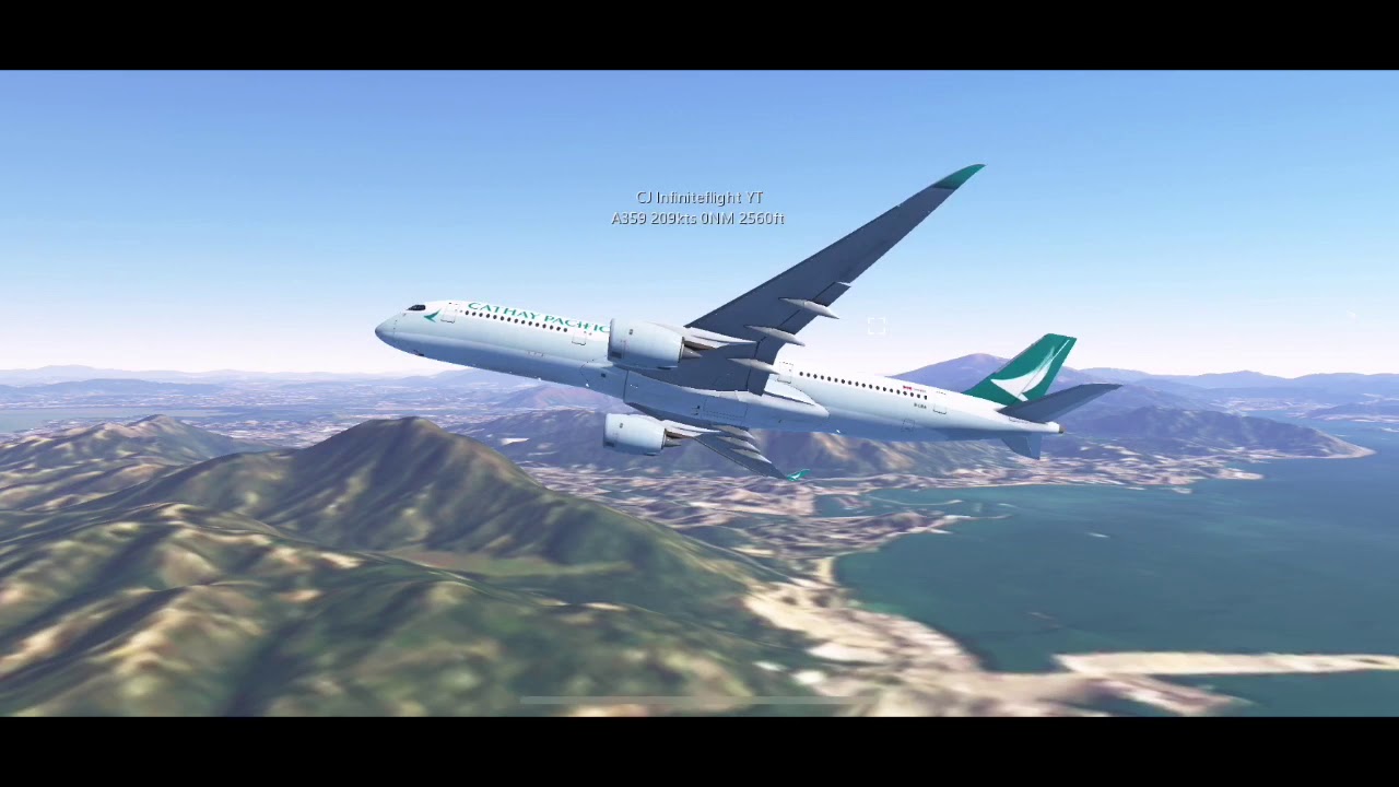 Infinite Flight Global: Cathay Pacific A350 CX812 Hong Kong To Boston ...
