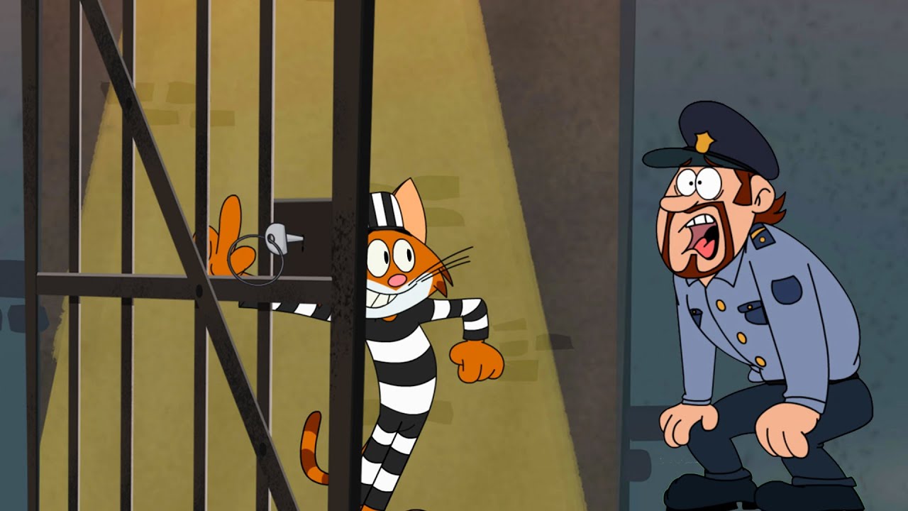 Cartoon Cat For Kids | SIX PACK CAT v/s PRISON BREAK' Funny Animation ...