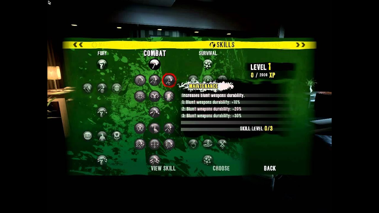 Dead Island complete walkthrough and guide part 1.1 Sam B skill trees ...