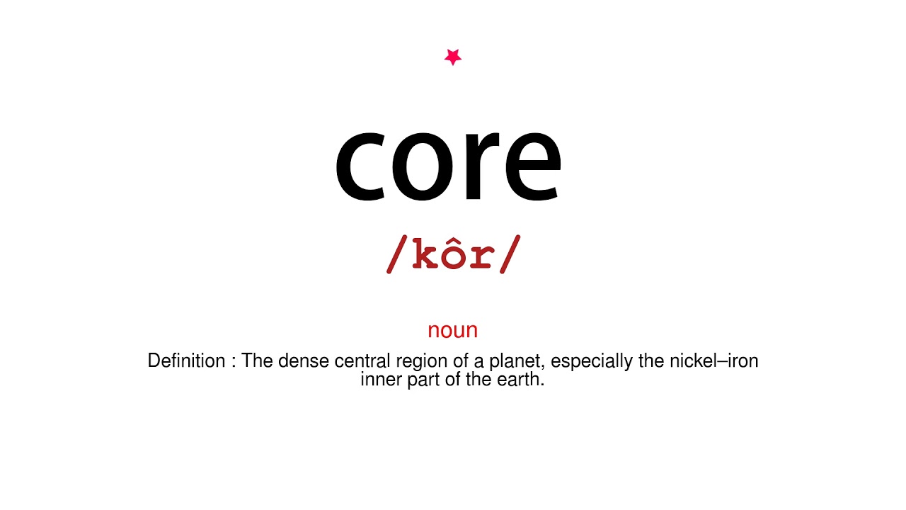 How to pronounce core - Vocab Today - YouTube