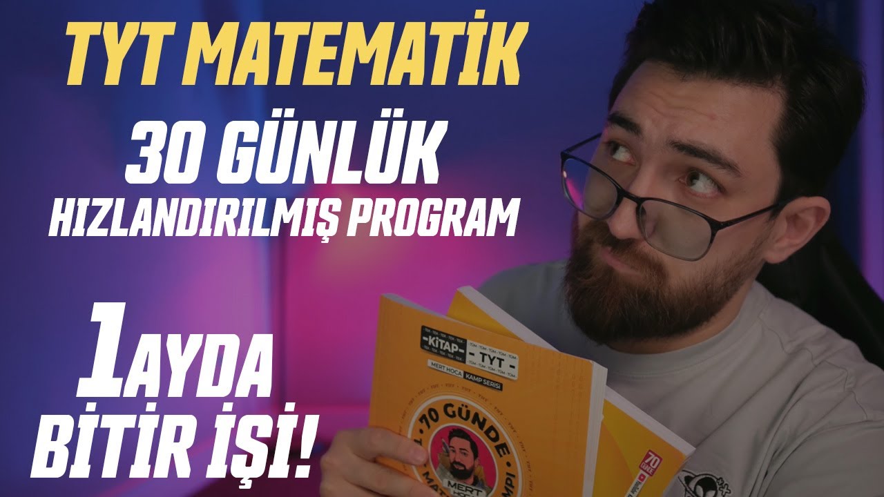 TYT Matematik 30 Günlük Hızlandırılmış Program | 30 Günde 2 Kitap Bitir ...