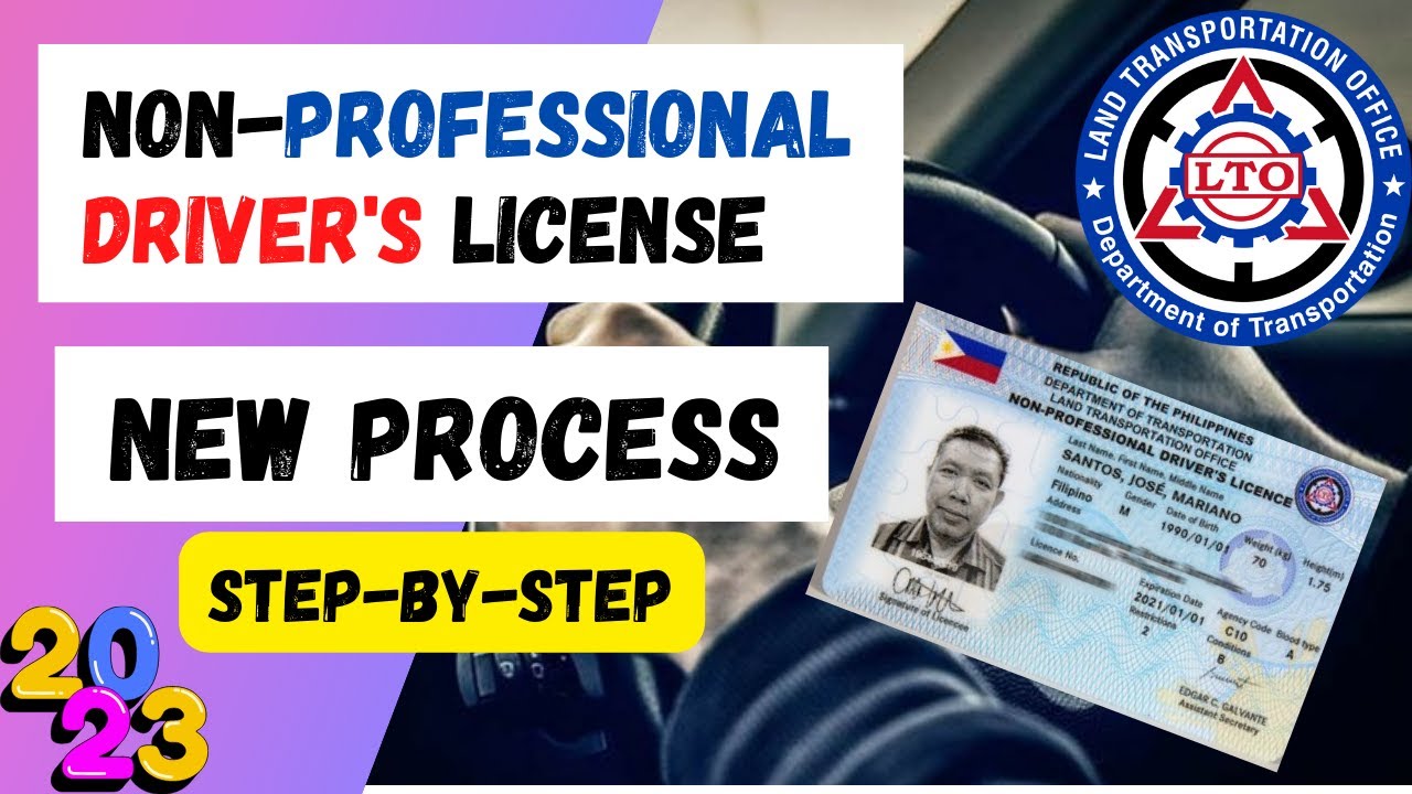 PAANO KUMUHA NG NON-PROFESSIONAL DRIVER'S LICENSE | TUTORIAL 2023 ...