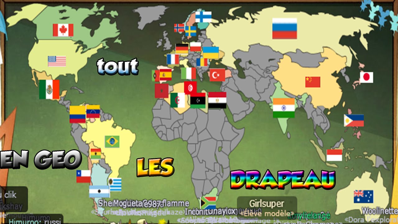 Transformice-event Rentrée 2015 tout les drapeau dans la matiere Geo ...