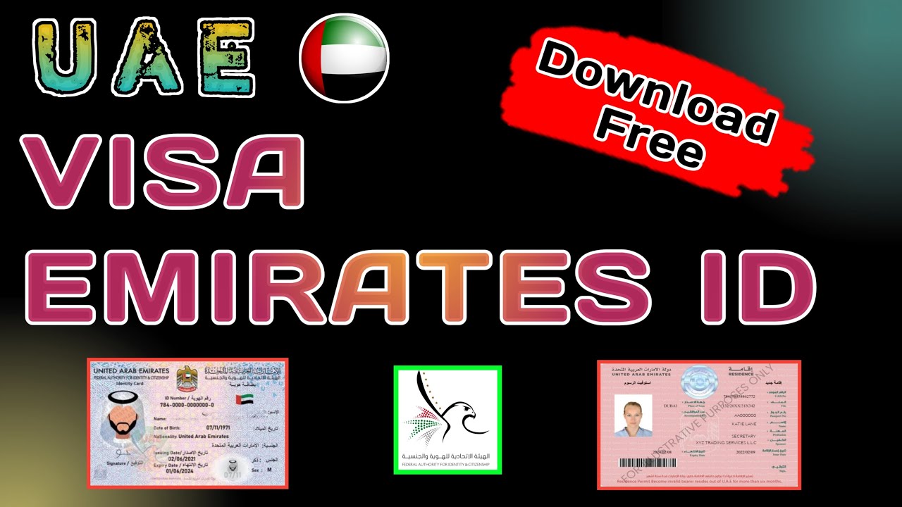 How to Download Emirates ID and Residence Visa in Dubai UAE, Download ...
